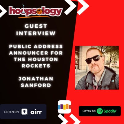 Public Address Announcer for the Houston Rockets Jonathan Sanford ...
