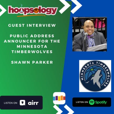 Public Address Announcer for the Minnesota Timberwolves Shawn Parker ...