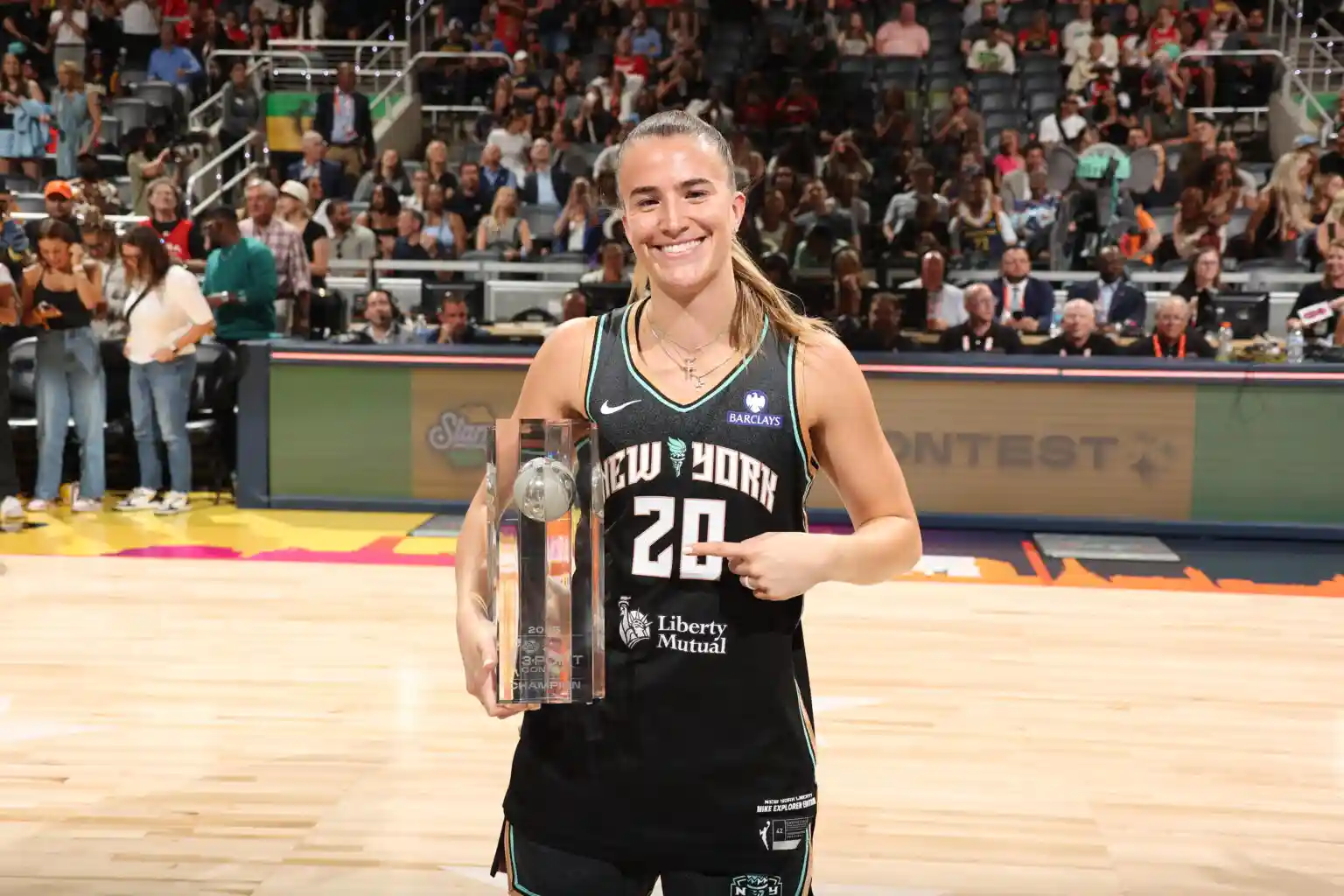 Sabrina Ionescu Wins the 2025 WNBA 3-Point Contest