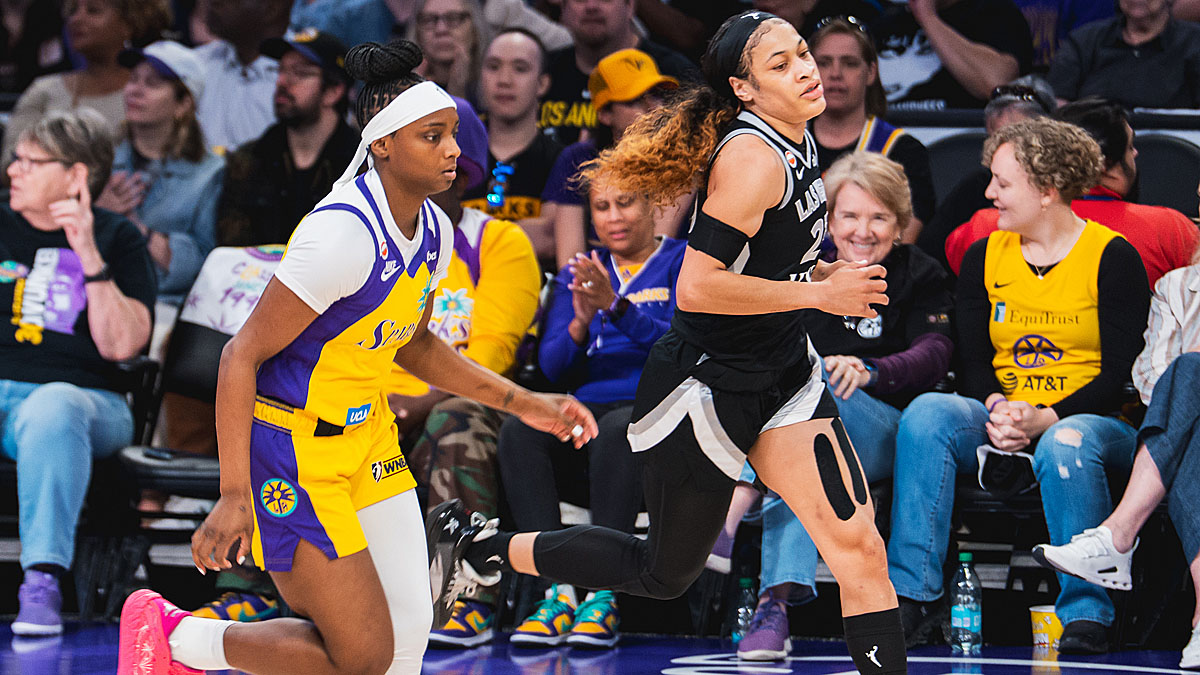 Aces' Chennedy Carter Setting in Nicely in Las Vegas